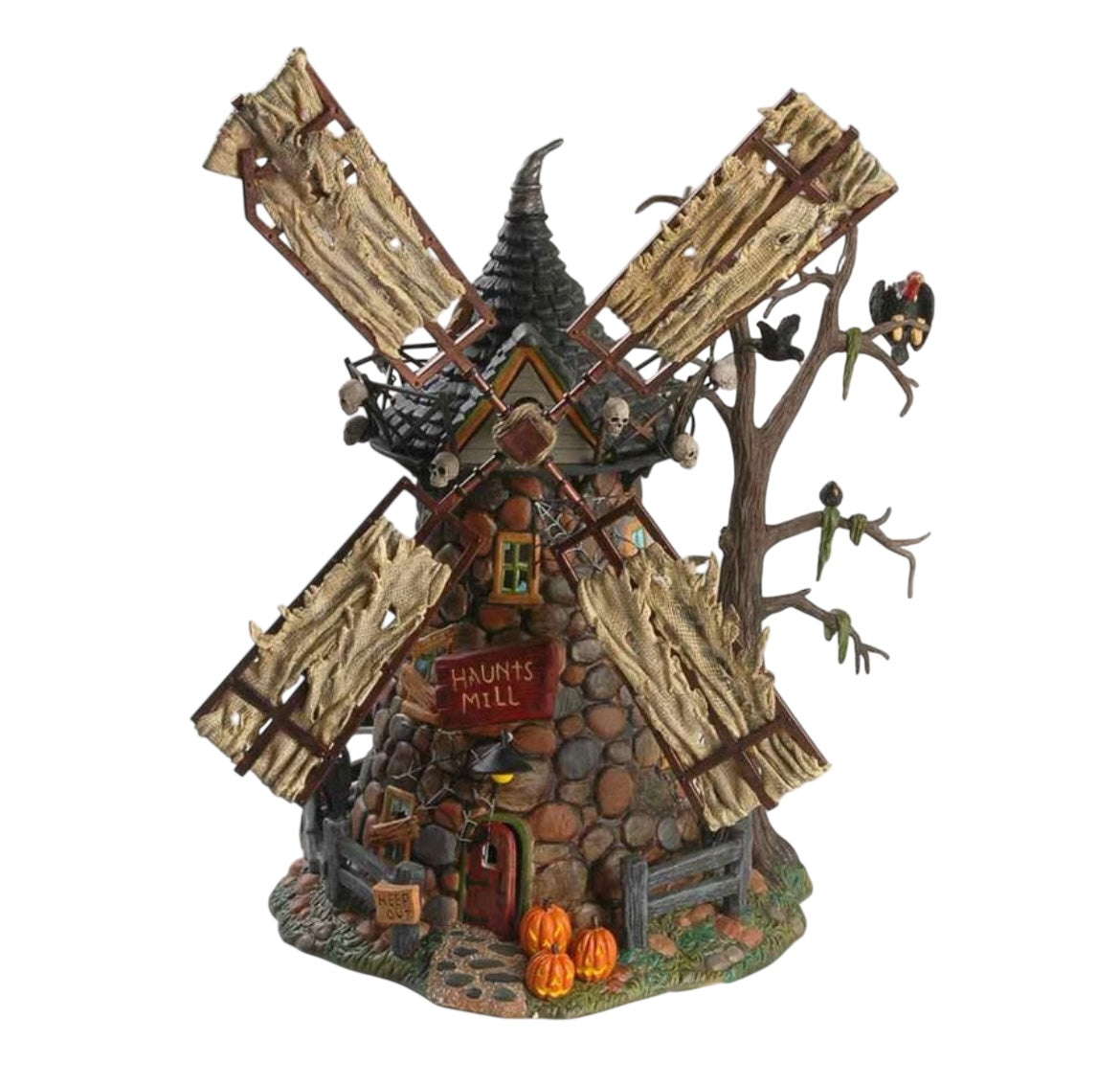 Department 56 - Snow Village Halloween - Haunted Windmill ...